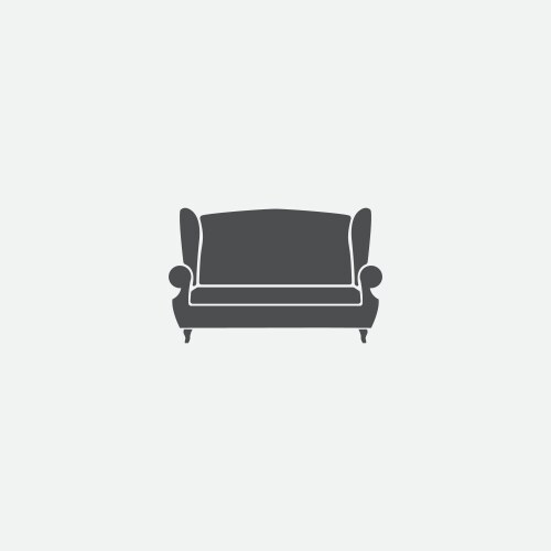 Pink sofa 3d icon Royalty Free Vector Image - VectorStock