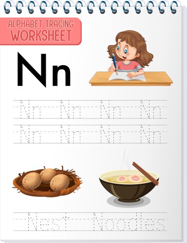 Letter n Royalty Free Vector Image - VectorStock