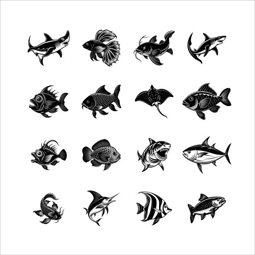 Fish svg Royalty Free Vector Image - VectorStock