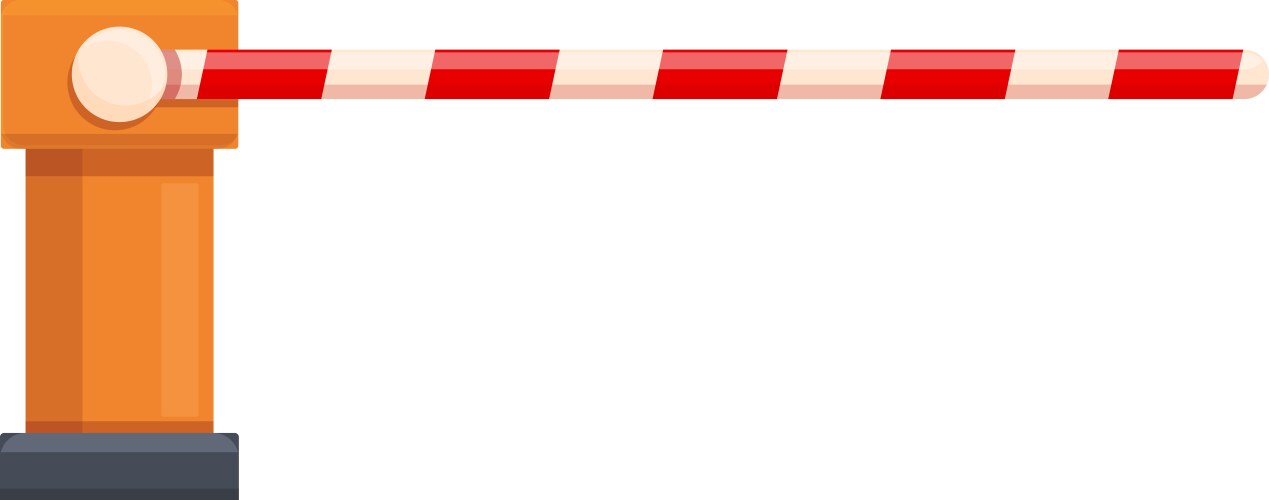 Railroad stop sign icon cartoon style Royalty Free Vector