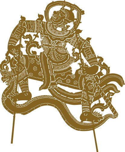 Petruk shadow puppets Royalty Free Vector Image