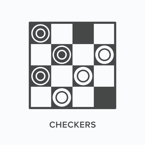Checkers and board Royalty Free Vector Image - VectorStock