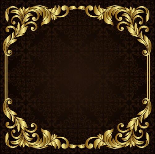 Gold border Vector Images & Graphics for Commercial Use | VectorStock