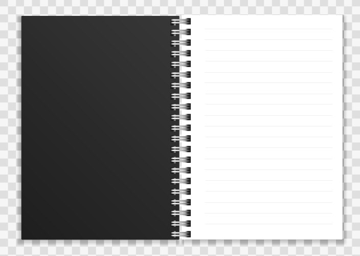 Open notebook Royalty Free Vector Image - VectorStock