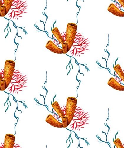Coral pattern Royalty Free Vector Image - VectorStock