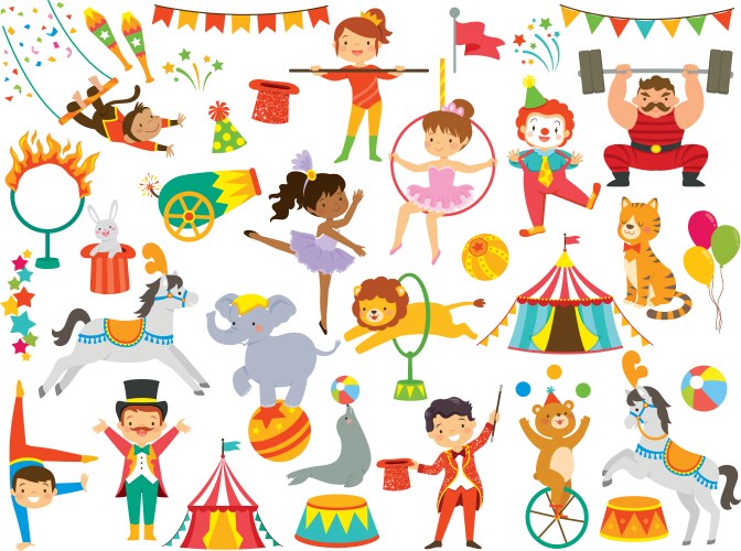 Circus Clipart Vector Images (over 3,000)