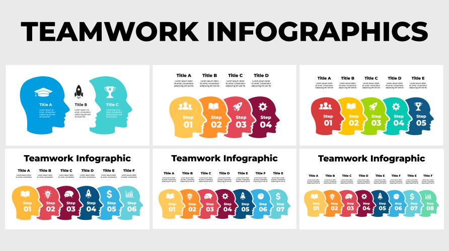 People infographic set Royalty Free Vector Image