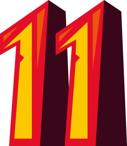 Number Eleven Vector Images (over 1,000)