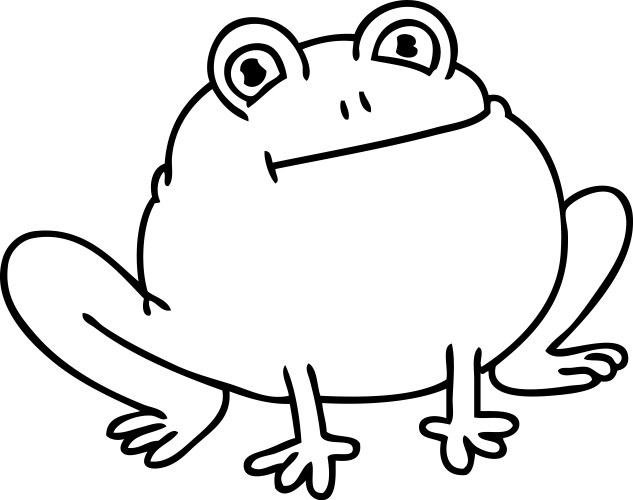Frog Line Drawing Vector Images (over 2,000)