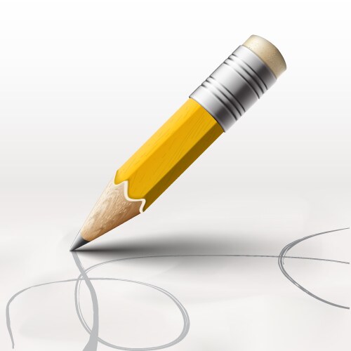 Object pencil Royalty Free Vector Image - VectorStock