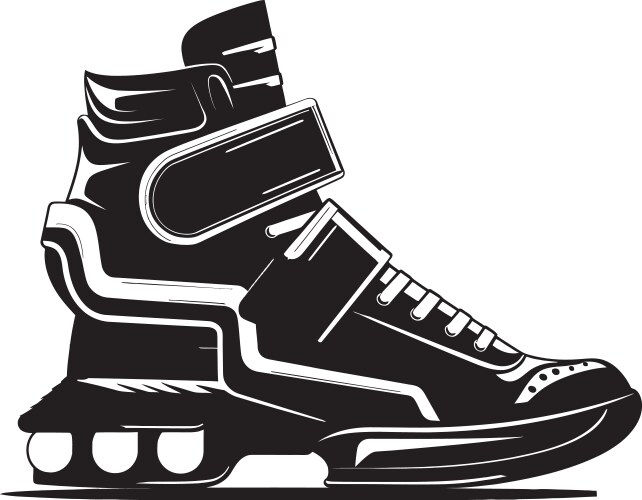 Virtualvoyage iconic logo of hi tech boots Vector Image