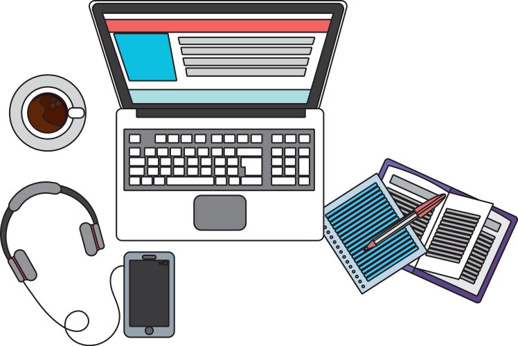 Technology device cartoon Royalty Free Vector Image