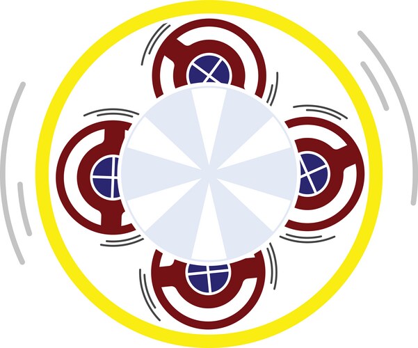 Carousel top view icon Royalty Free Vector Image