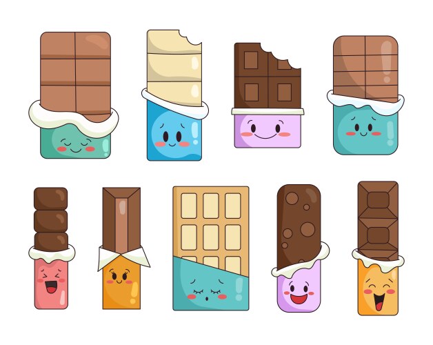 Chocolate Bar Character Vector Images (over 2,600)