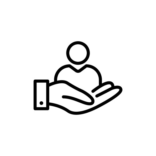 Customer retention icon set client care logo Vector Image