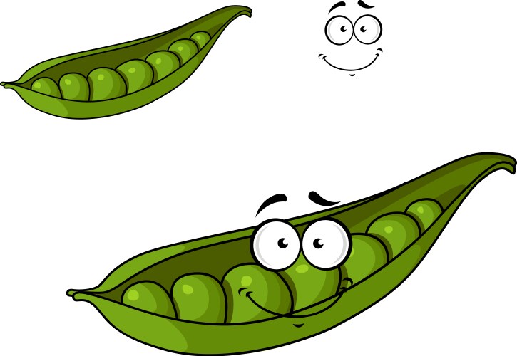 Like two peas in a pod cartoon Royalty Free Vector Image