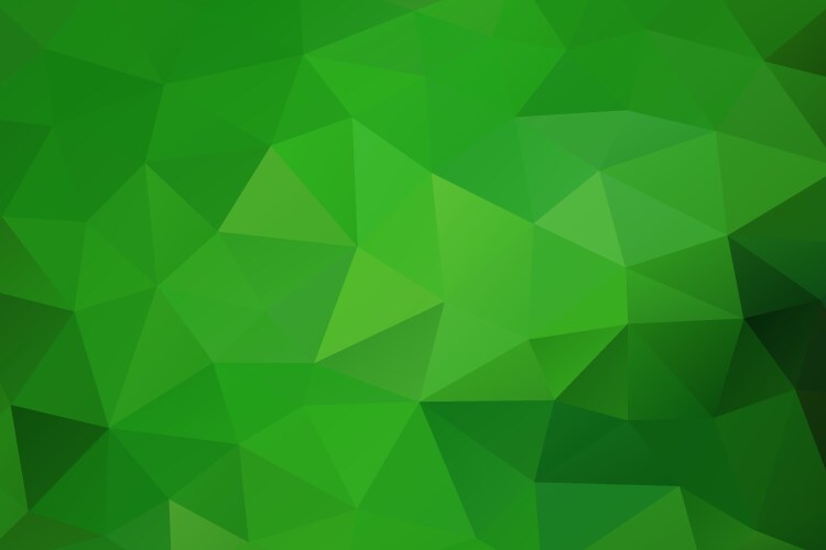 Blue green emerald polygon triangular pattern Vector Image