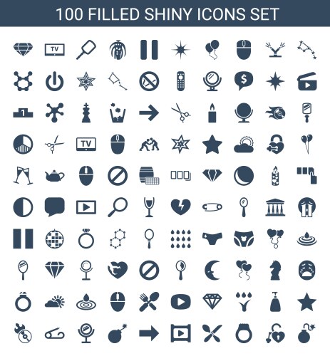 12 shiny icons Royalty Free Vector Image - VectorStock
