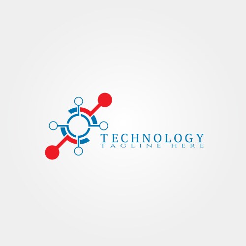 Abstract technology icon Royalty Free Vector Image