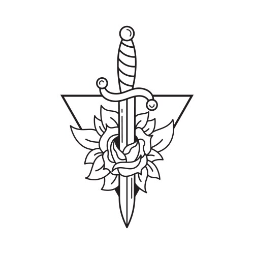 Dagger Tattoo Vector Images (over 4,000)