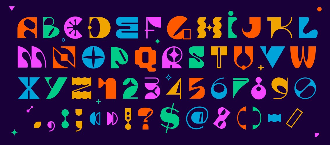 Devil font demon typeface alphabet satan letters Vector Image