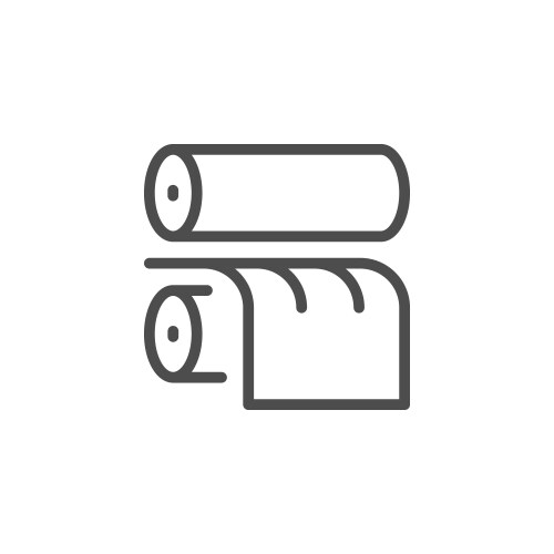 Printing rollers icon 3d typography print symbol Vector Image