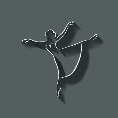 Ballerina Dancing Studio Symbol Vector Images (over 440)