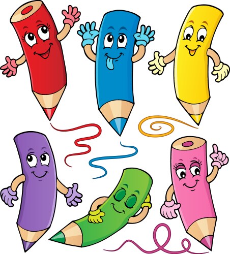 Crayons Cartoon Vector Images (over 12,000)
