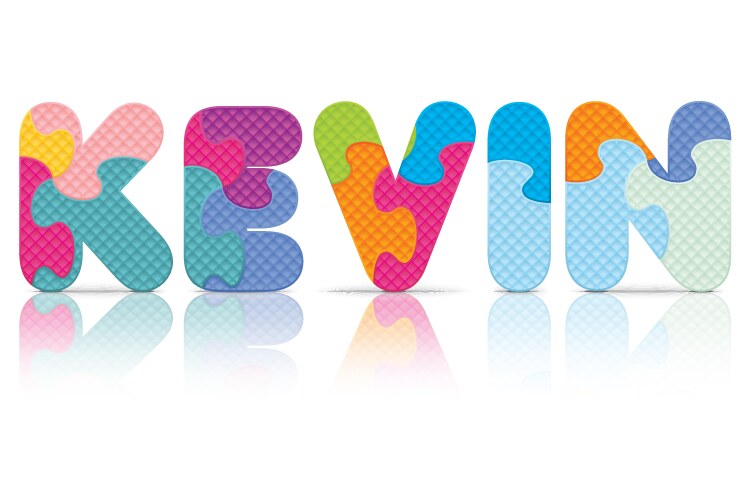 Jesus written with alphabet puzzle Royalty Free Vector Image