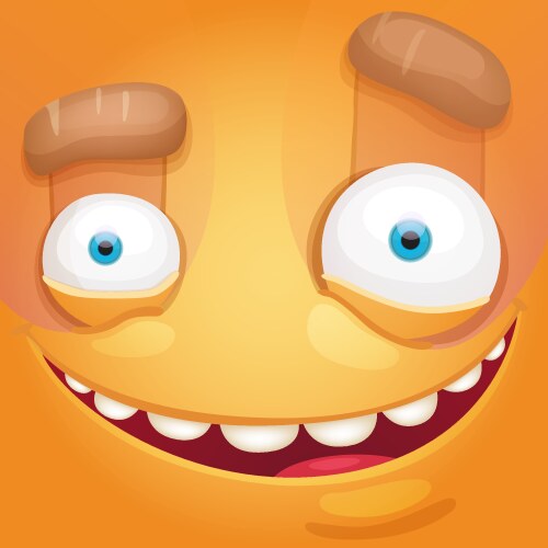 Monster face Royalty Free Vector Image - VectorStock