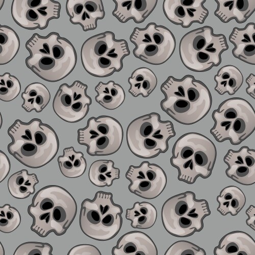 Texture of human skull isolated on black Vector Image