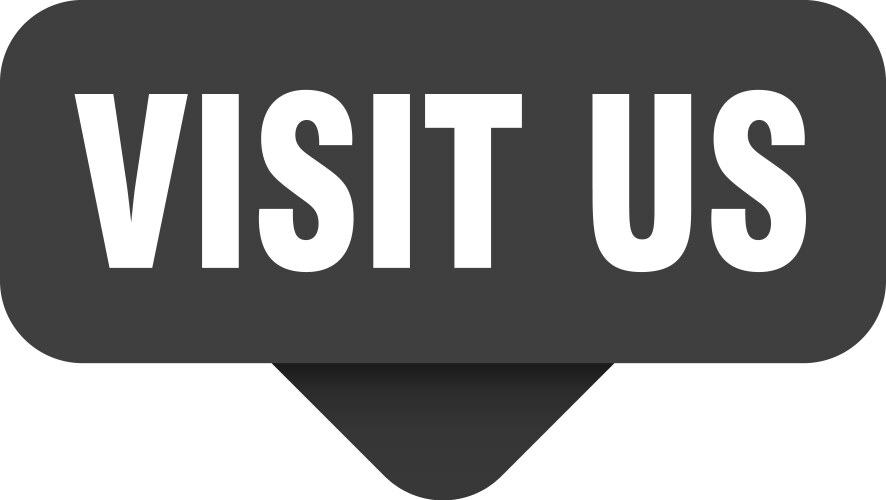 Visit us sticker sign on transparent Royalty Free Vector