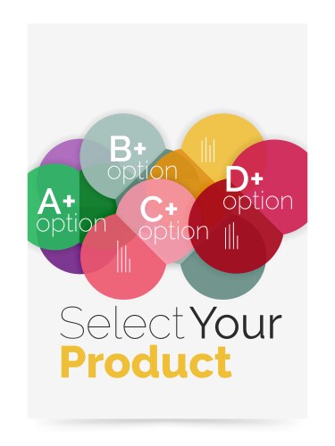 Business layout - select your product with sample Vector Image