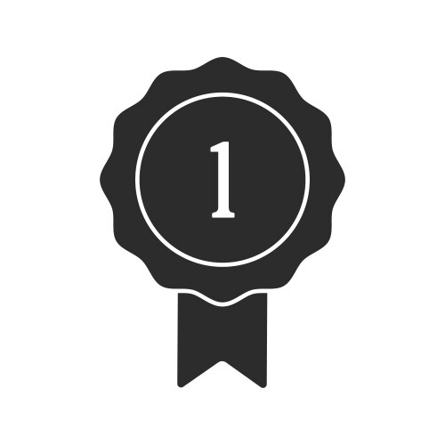 Certificate badge award icon premium quality Vector Image