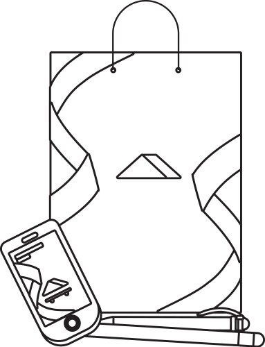 Corporate visual identity cartoon Royalty Free Vector Image