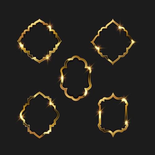 Gold frame design Royalty Free Vector Image - VectorStock