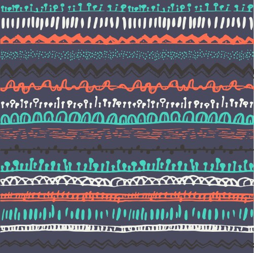 Tribal striped seamless pattern Royalty Free Vector Image