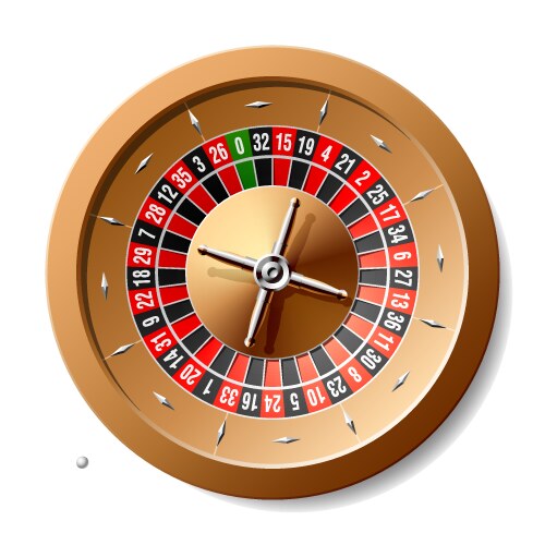 European Roulette Wheel Royalty Free Vector Image