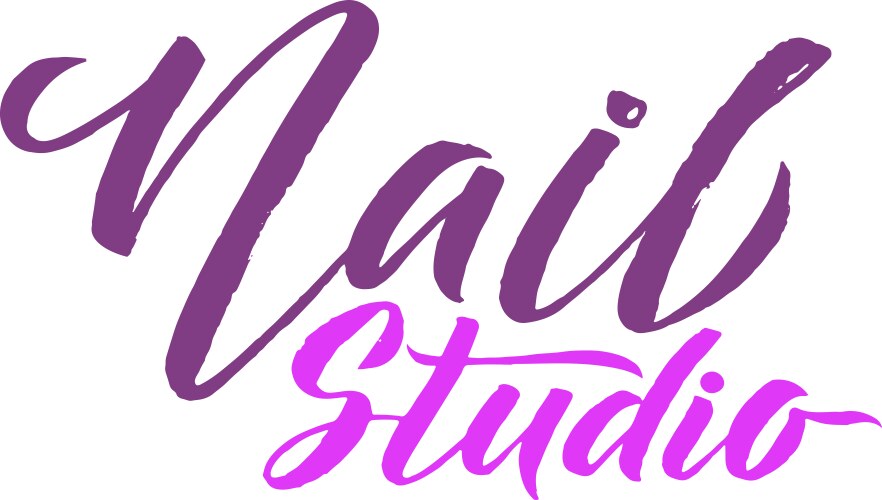 Manicure studio nail master logo beauty Royalty Free Vector