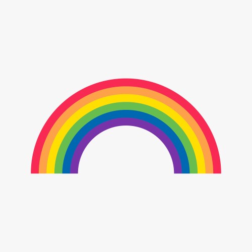 Symbol rainbow Royalty Free Vector Image - VectorStock