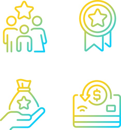 Cash back reward program concept Royalty Free Vector Image