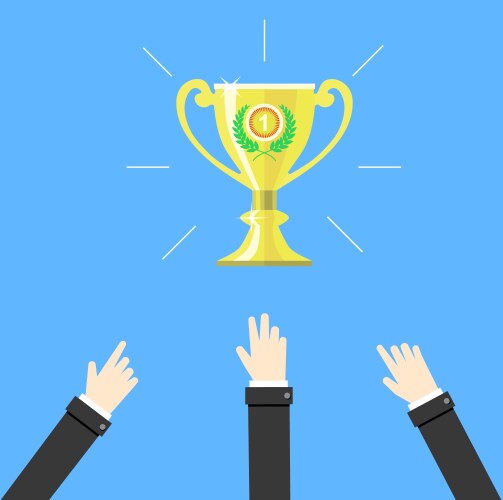 Business competition concept-group competitive Vector Image