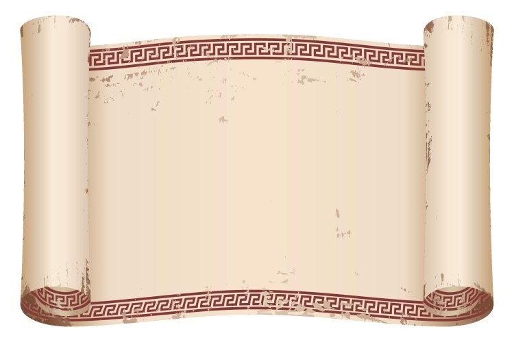 Ancient greek papyrus Royalty Free Vector Image