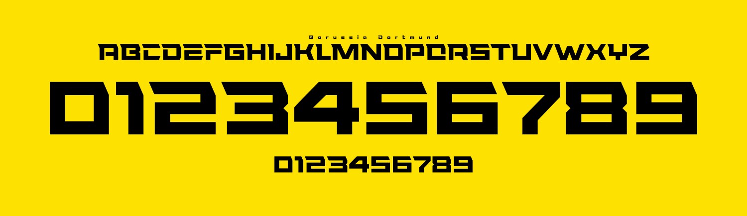 Future style font bold letters and numbers Vector Image