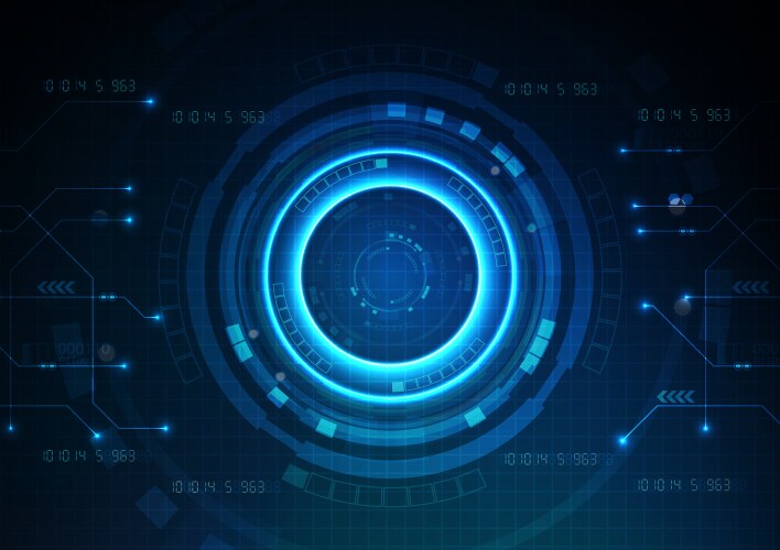 Blue green technology game background Royalty Free Vector