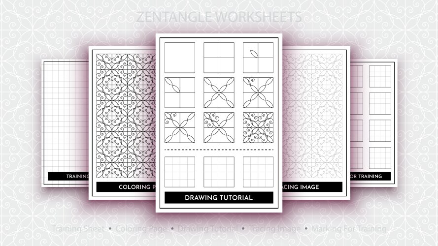 How to draw a entangle step by drawing Royalty Free Vector