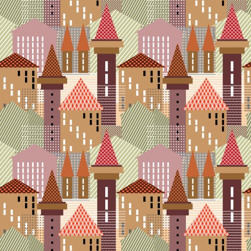 Urban geometric seamless pattern Royalty Free Vector Image