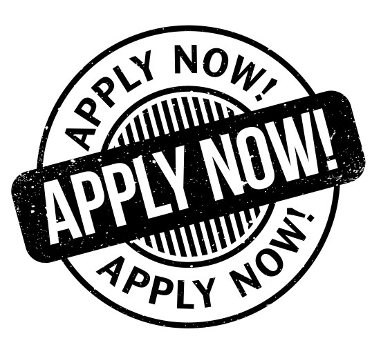 Apply now sticker Royalty Free Vector Image - VectorStock