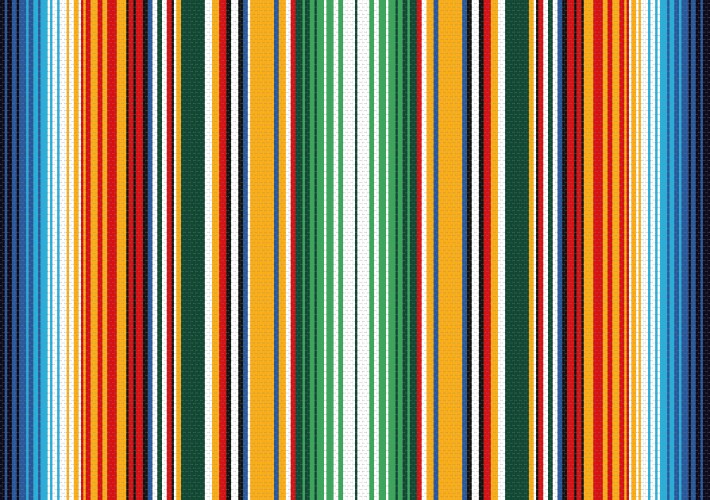 Mexican blanket stripes seamless pattern Vector Image