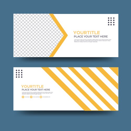 Easter banner template design Royalty Free Vector Image